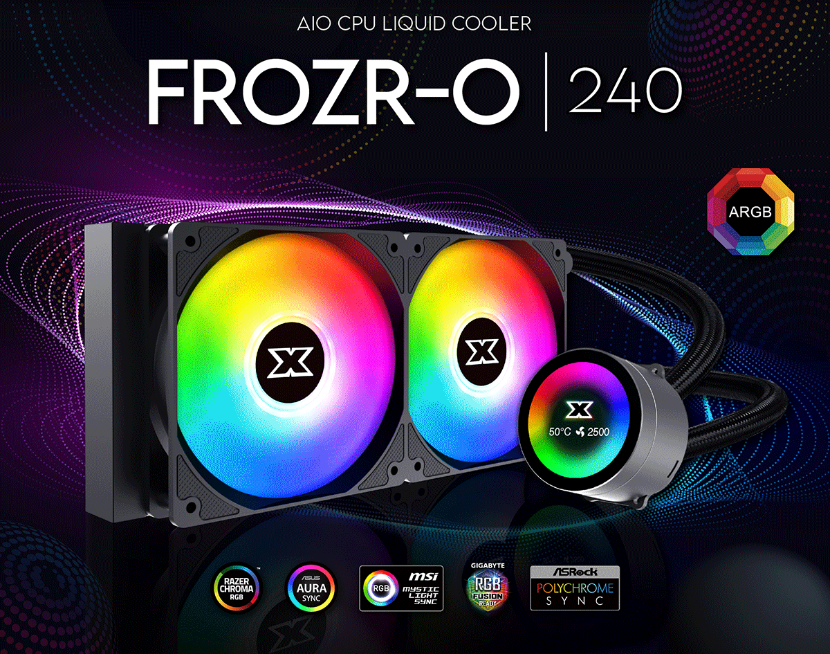Buy Xigmatek FROZER-O 240 ARGB AIO Liquid Cooler with OLED Display at ...