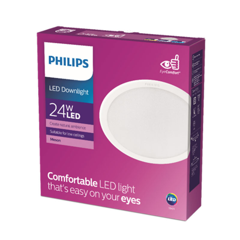 Buy Philips MESON 200 24W 40K WH recessed LED 59471 With Official ...