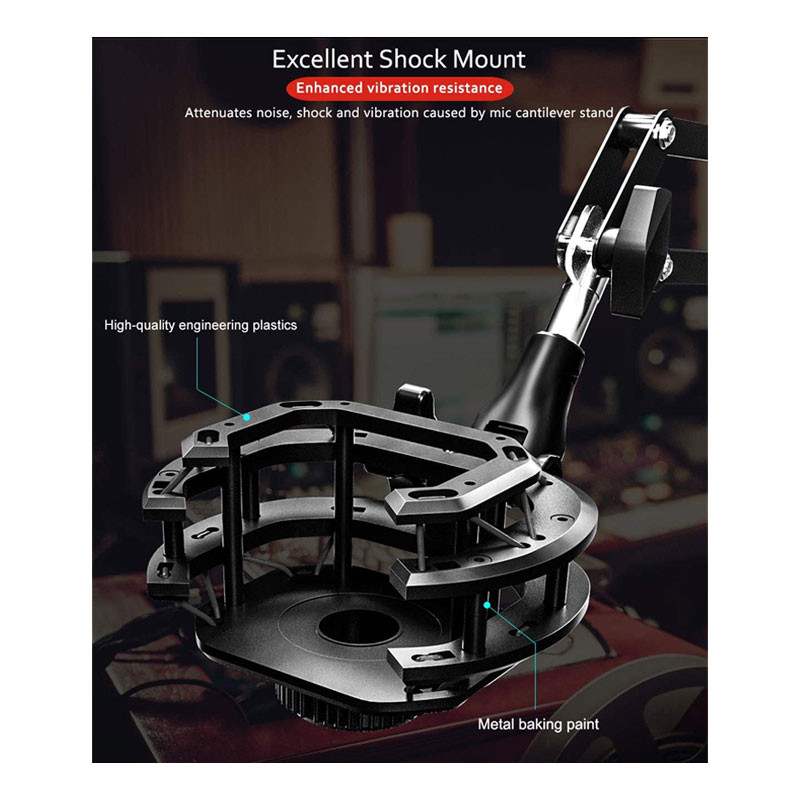 Podcast Microphone, tenlamp Y8 XLR Studio Microphone, Large Diaphragm ...