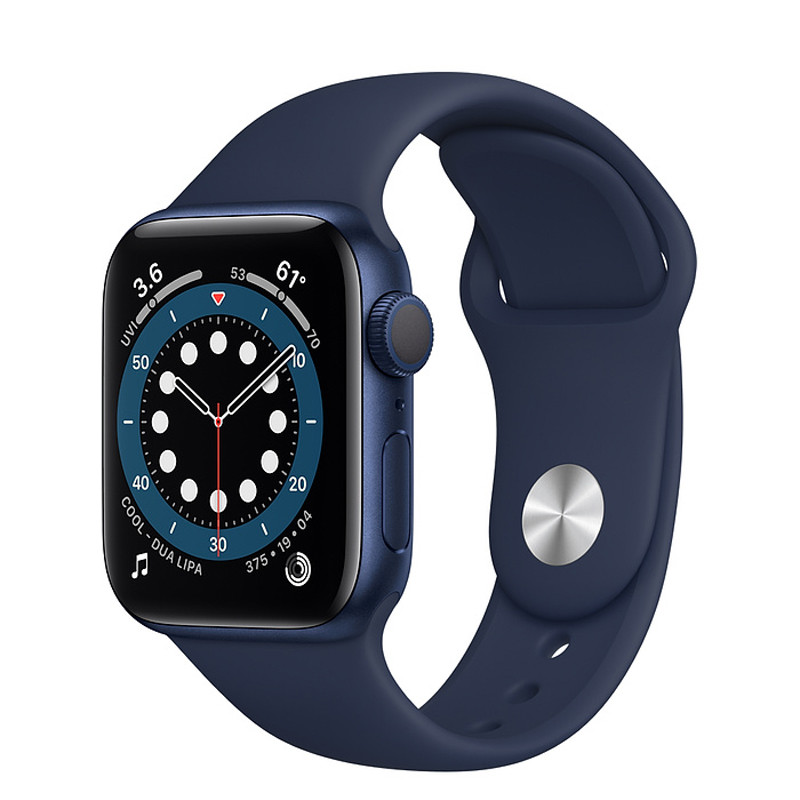 Apple Watch Series 6 Blue Aluminum Case with Sport Band (GPS) at the ...