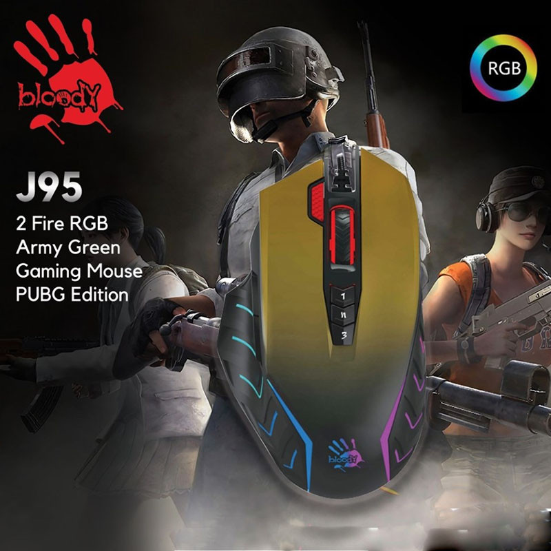 Bloody J95 RGB Animation Gaming Mouse PUBG Limited Edition price in ...