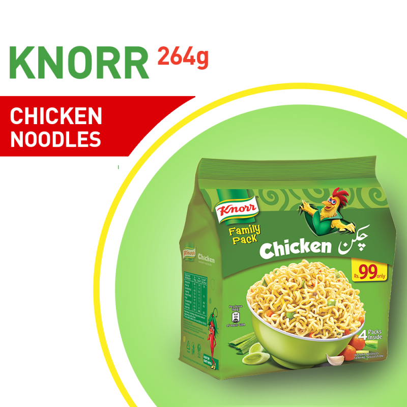KNORR BLOCK NOODLES CHICKEN MULLTIPACK 264 GM price in Pakistan - Telemart