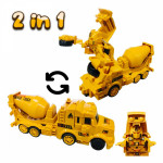 Buy 2 in 1 Transformer Construction Truck - Robot Features - Toy For ...